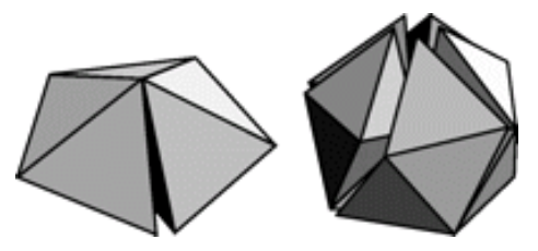 Geometries of spheres, triangles, tetrahedrons, fluctuations ...